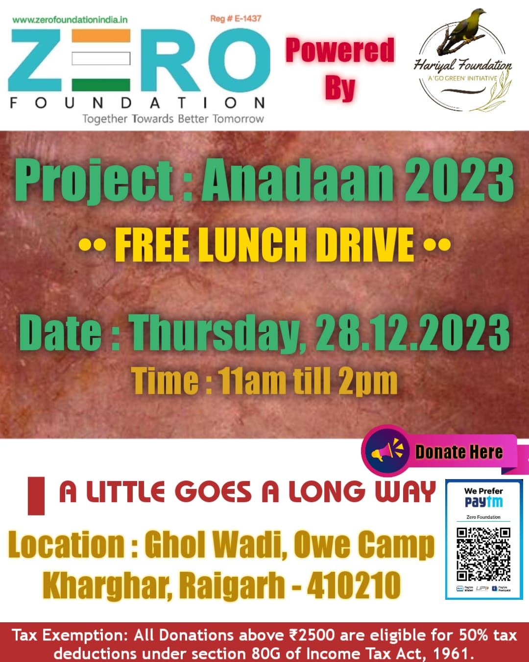 Zero Foundation Celebrates Second Anniversary with Free Lunch Drive in ...